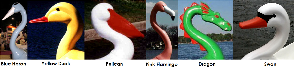 Adventure Glass Pink Flamingo Platform 4 Person Pedal Boat – Light As ...