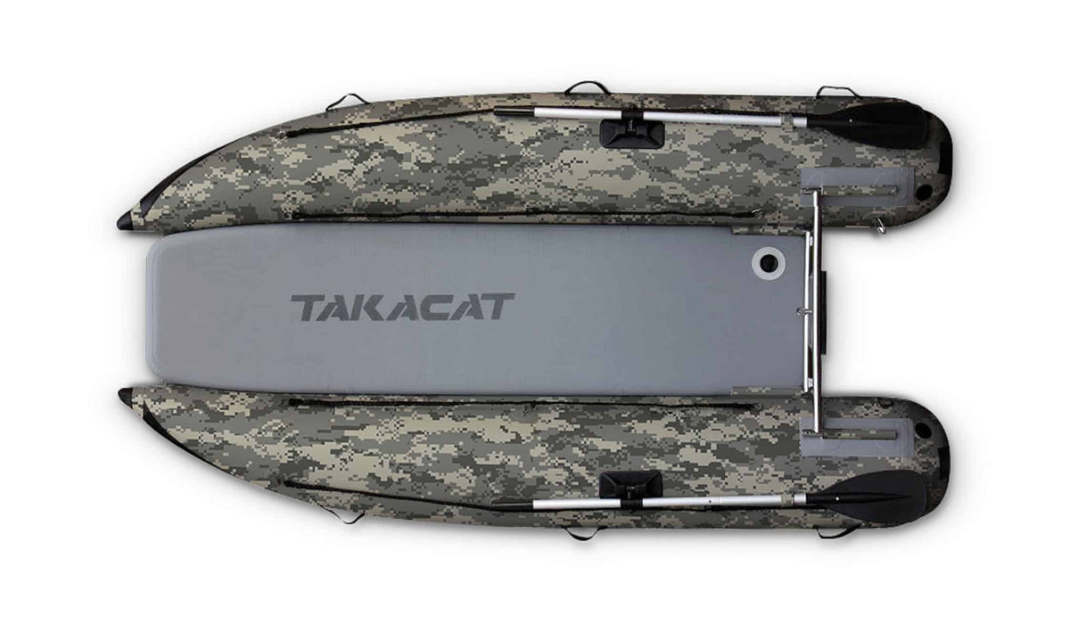 Takacat T300LX 9'10" Inflatable Boat - Digital Camo – Light As Air Boats