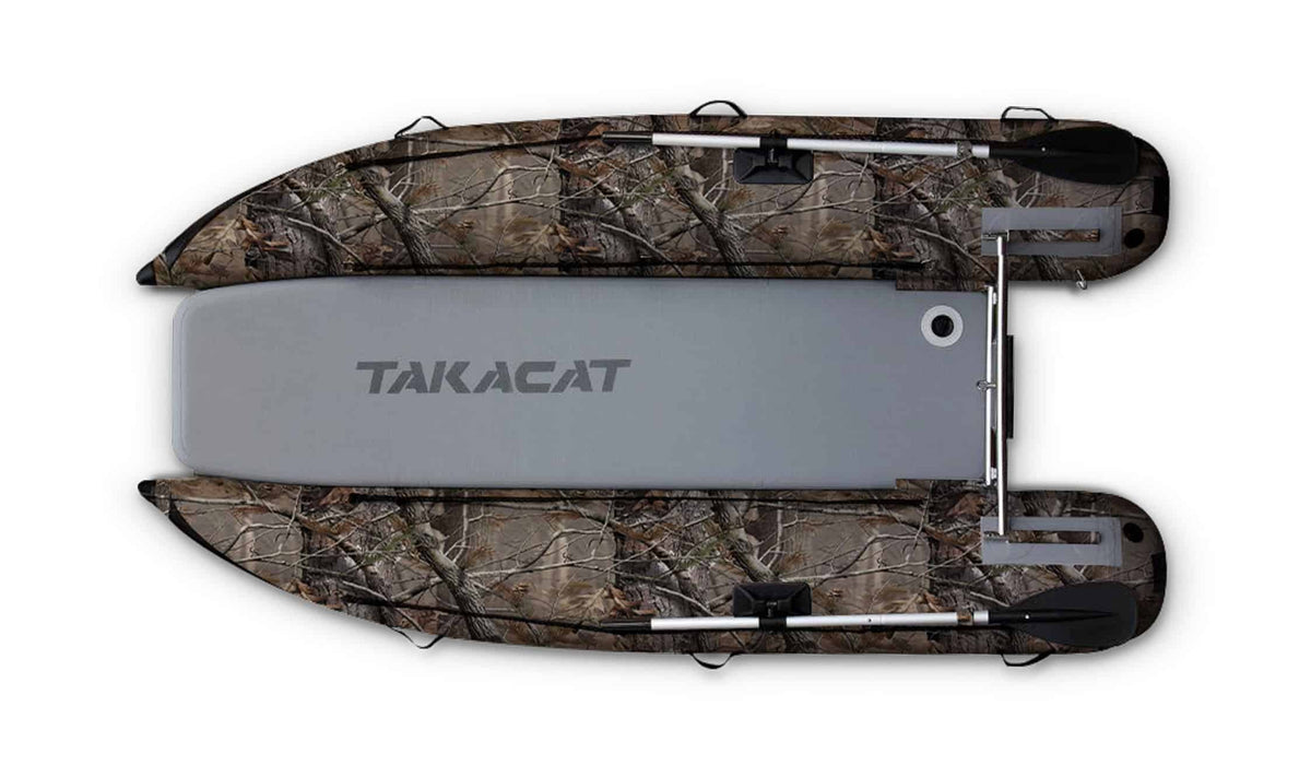 Takacat T300LX 9'10" Inflatable Boat - Woodland Camo – Light As Air Boats